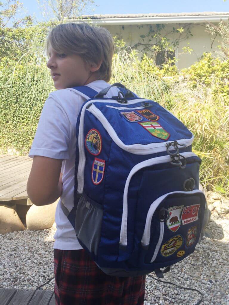 DIY Retro Travel Patch Backpacks for Kid Travelers