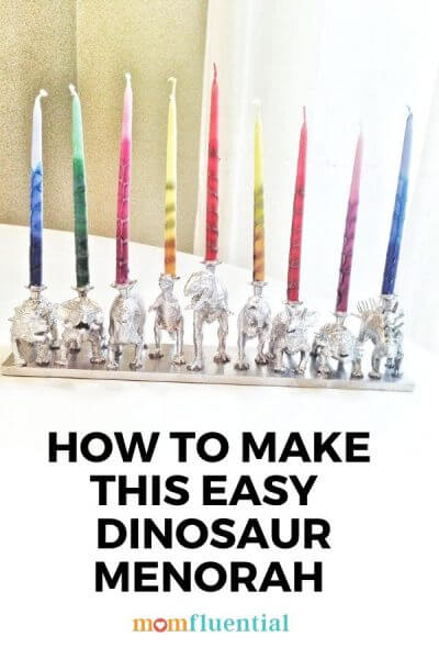DIY Plastic Dinosaur Menorah Tutorial - Momfluential Media